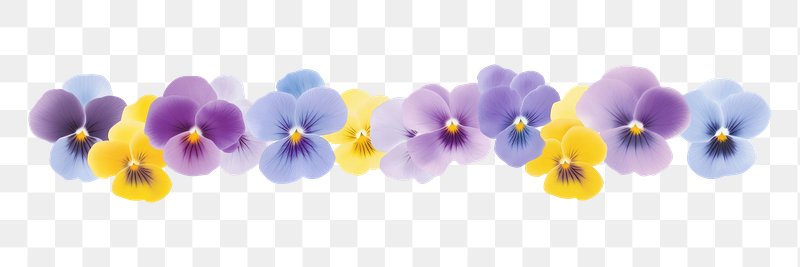 PNG Pansy flower border flowers | Free PNG - rawpixel