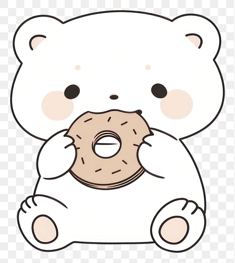 Cute Bear Eating A Cookie Images | Free Photos, PNG Stickers ...