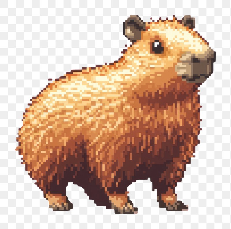 Capybara+pixel+art Images | Free Photos, PNG Stickers, Wallpapers ...