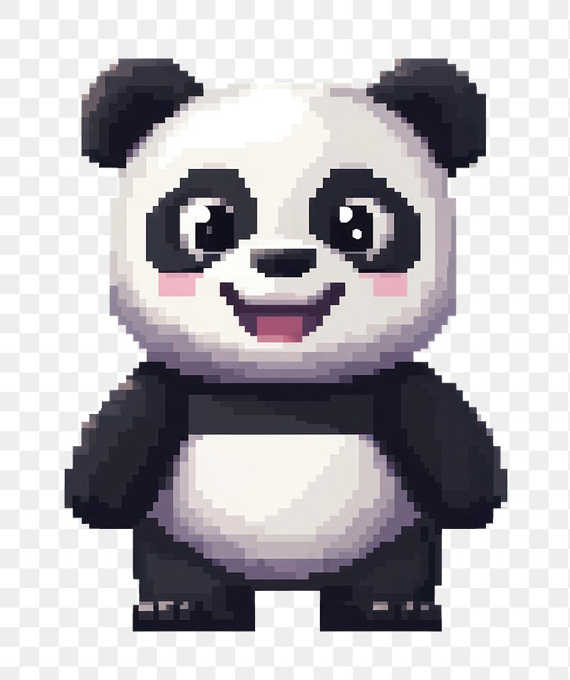 Pixel Art Panda Images | Free Photos, PNG Stickers, Wallpapers ...