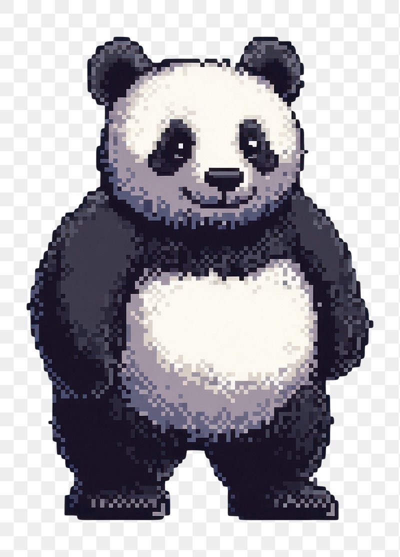 Pixel Art Panda Images | Free Photos, PNG Stickers, Wallpapers ...