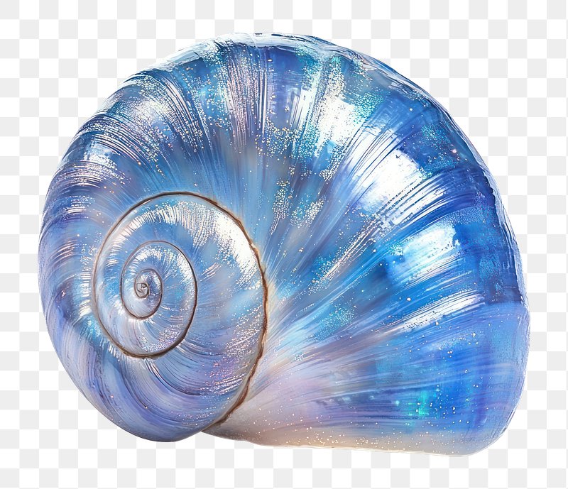 PNG Turquoise shell seashell shiny | Free PNG - rawpixel
