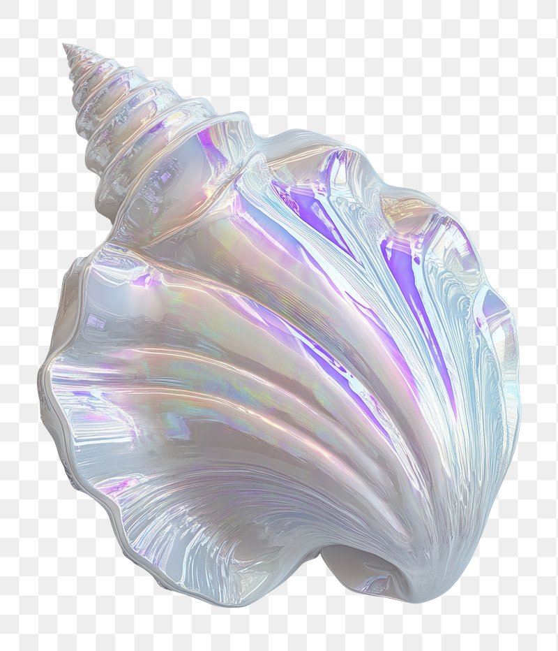 PNG Turquoise shell seashell shiny | Free PNG - rawpixel