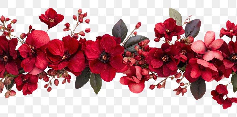 Red Rose Border PNG Images | Free Photos, PNG Stickers, Wallpapers ...