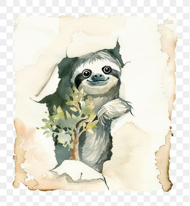 Sloth Drawing Images | Free Photos, PNG Stickers, Wallpapers ...