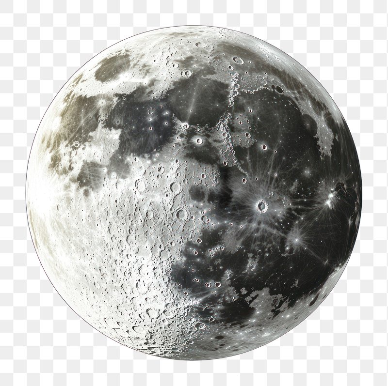 PNG Detailed half moon space | Free PNG - rawpixel