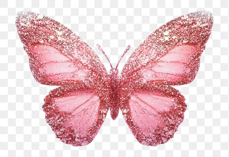Pink Glitter Butterfly Images | Free Photos, PNG Stickers, Wallpapers ...