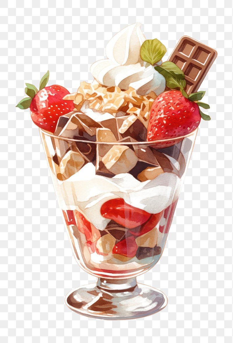 Watercolor Desserts Illustrations | PNG Elements on Transparent Backgrounds - rawpixel