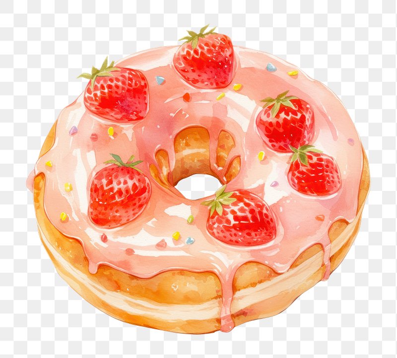 Watercolor Desserts Illustrations | PNG Elements on Transparent Backgrounds - rawpixel