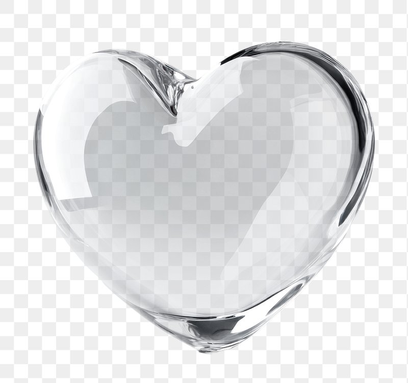 Heart transparent glass minimalist | Free Photo Illustration - rawpixel