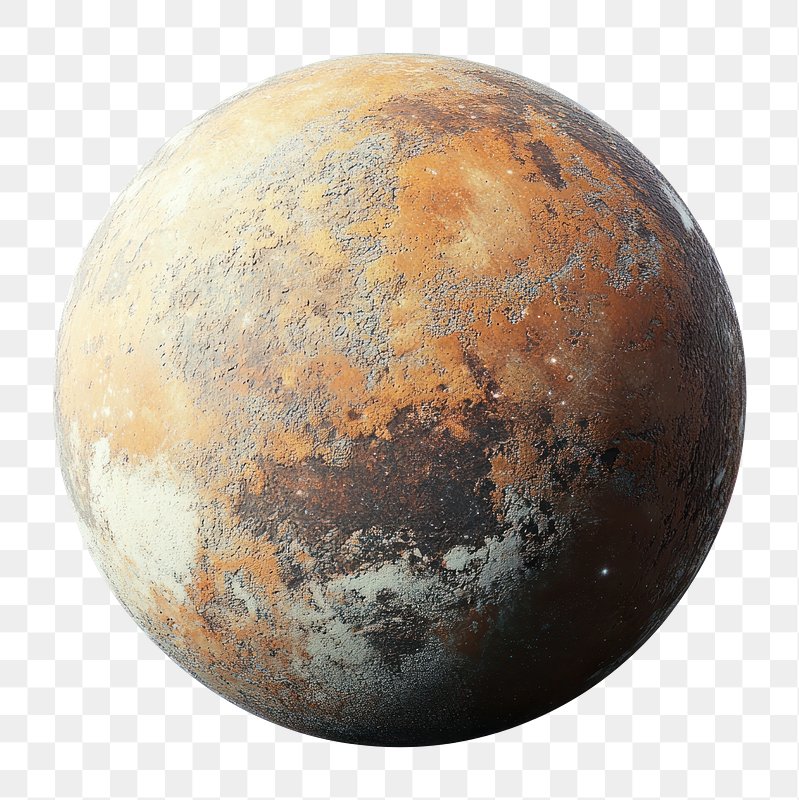 Pluto png sticker, planet surface | Premium PNG - rawpixel