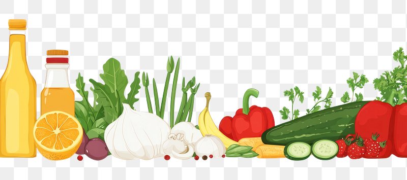 PNG Food Ingredient Border illustration | Free PNG - rawpixel