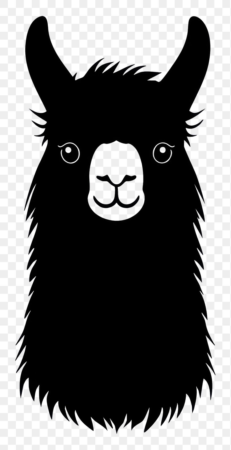 PNG Simple alpaca linear silhouette | Free PNG - rawpixel