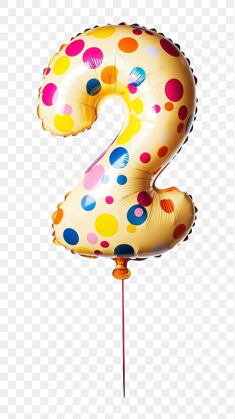 Number 2 Ballon PNG Images | Free Photos, PNG Stickers, Wallpapers ...
