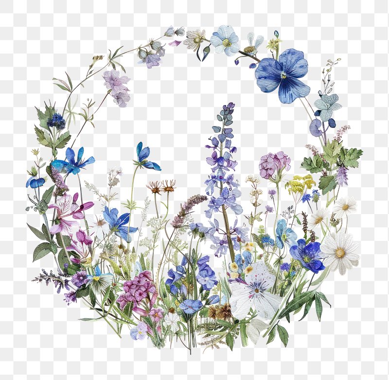 Wildflower Frame PNG Images | Free Photos, PNG Stickers, Wallpapers ...