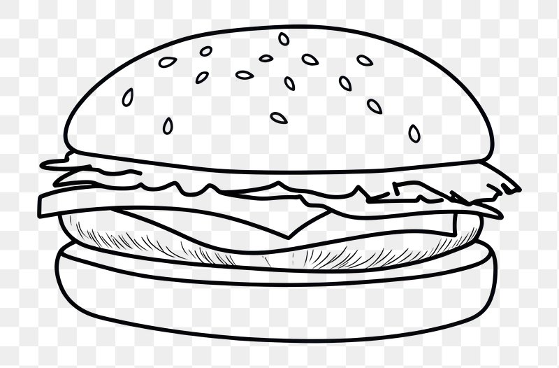 Burger Black And White Images | Free Photos, PNG Stickers, Wallpapers ...
