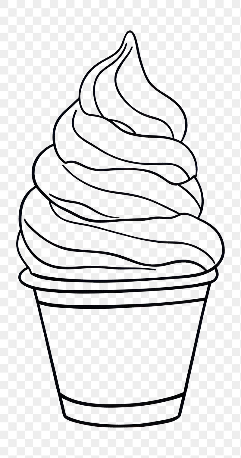 Ice Cream Black And White Images | Free Photos, PNG Stickers ...