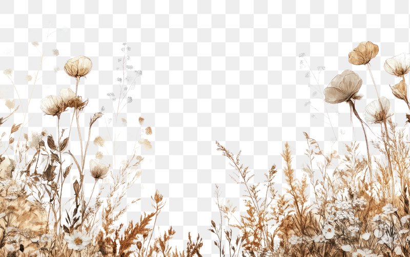 PNG Dried flower border flowers | Free PNG - rawpixel