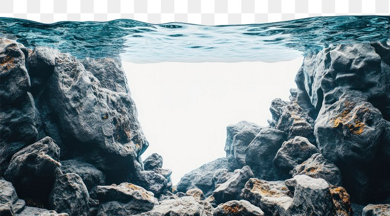 Underwater Ocean Rocks