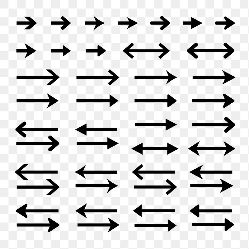 PNG Diverse directional arrow icons | Premium PNG - rawpixel