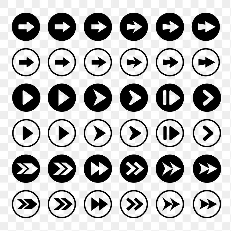 PNG Various directional arrow icons | Premium PNG - rawpixel