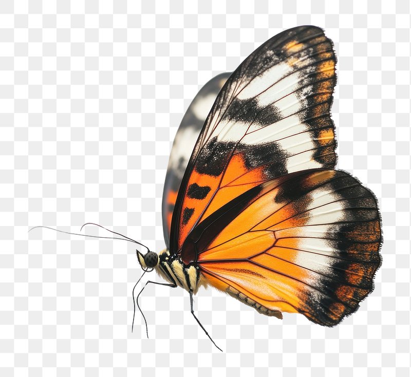 PNG Monarch 5 butterflys butterflies | Free PNG - rawpixel