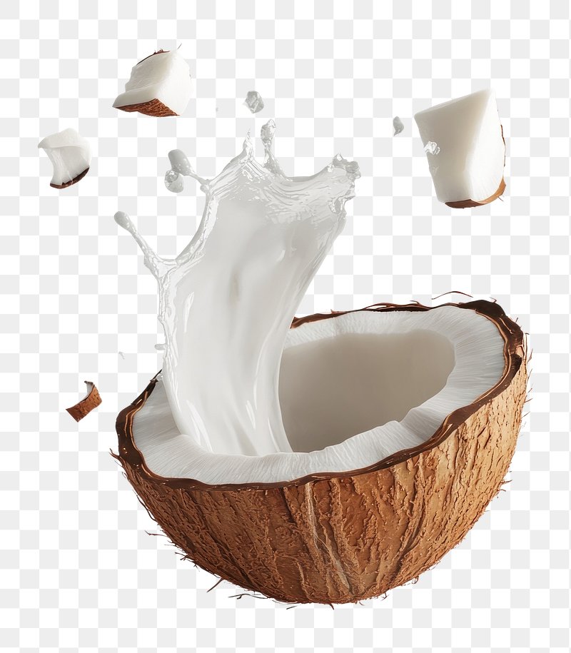 Exploding coconut food background explosion | Free Photo - rawpixel