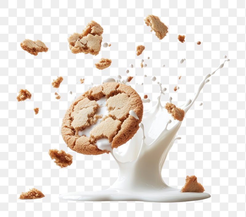 PNG Cookie crumbles cookie milk | Free PNG - rawpixel