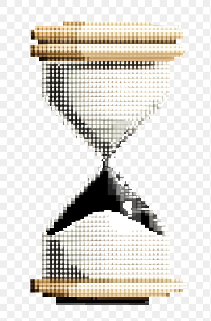 Loading icon hourglass pixel style | Free Photo Illustration - rawpixel