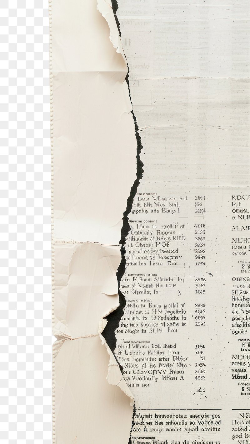 Ripped Newspaper PNG Transparent Images | Free Photos, PNG Stickers ...