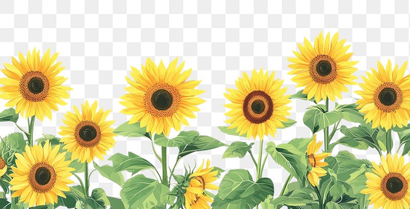 Sunflower Border Images | Free Photos, PNG Stickers, Wallpapers ...