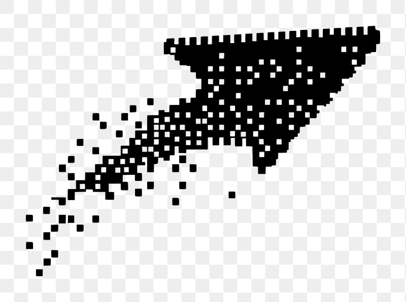 PNG Pixelated computer cursor arrow | Free PNG - rawpixel
