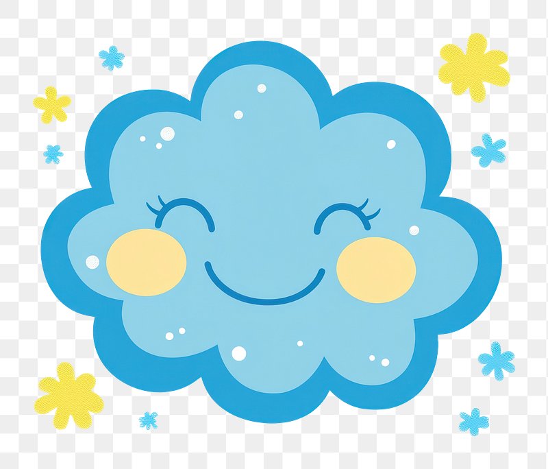 Blue Cloud Sticker PNG Images | Free Photos, PNG Stickers, Wallpapers ...