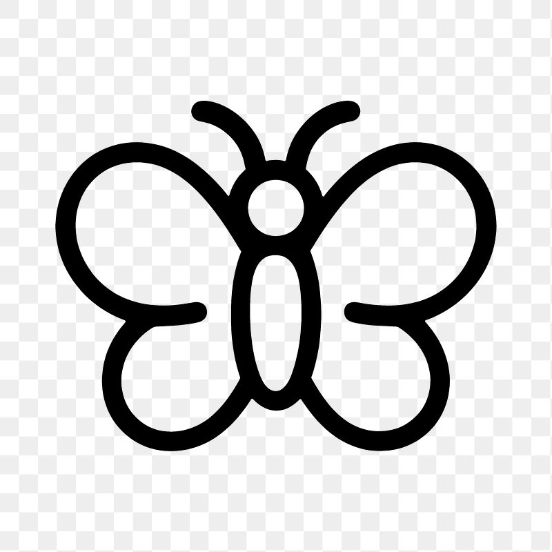 Butterfly Drawing Simple Background Images | Free Photos, PNG Stickers ...