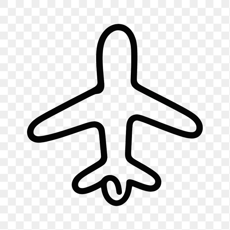 Airplane Line Drawing PNG Images | Free Photos, PNG Stickers ...