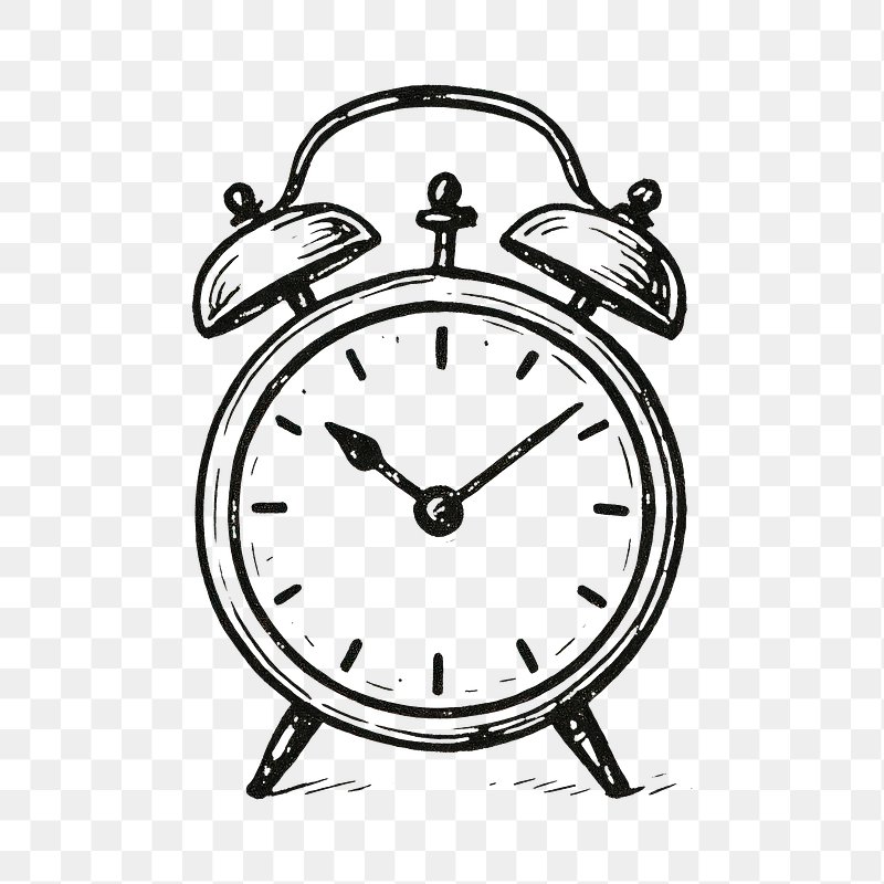 Hand-drawn Alarm Clock Illustration Style Images | Free Photos, PNG ...