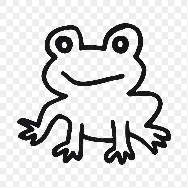 Frog Black And White Drawing Design Cartoon Images | Free Photos, PNG ...
