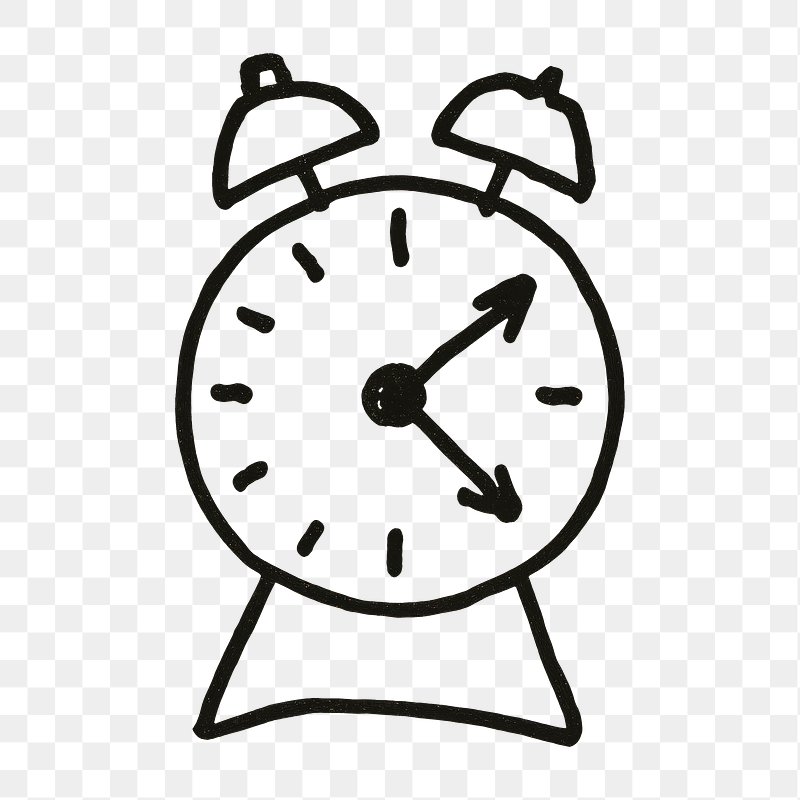 Hand-drawn Alarm Clock Illustration Style Images | Free Photos, PNG ...