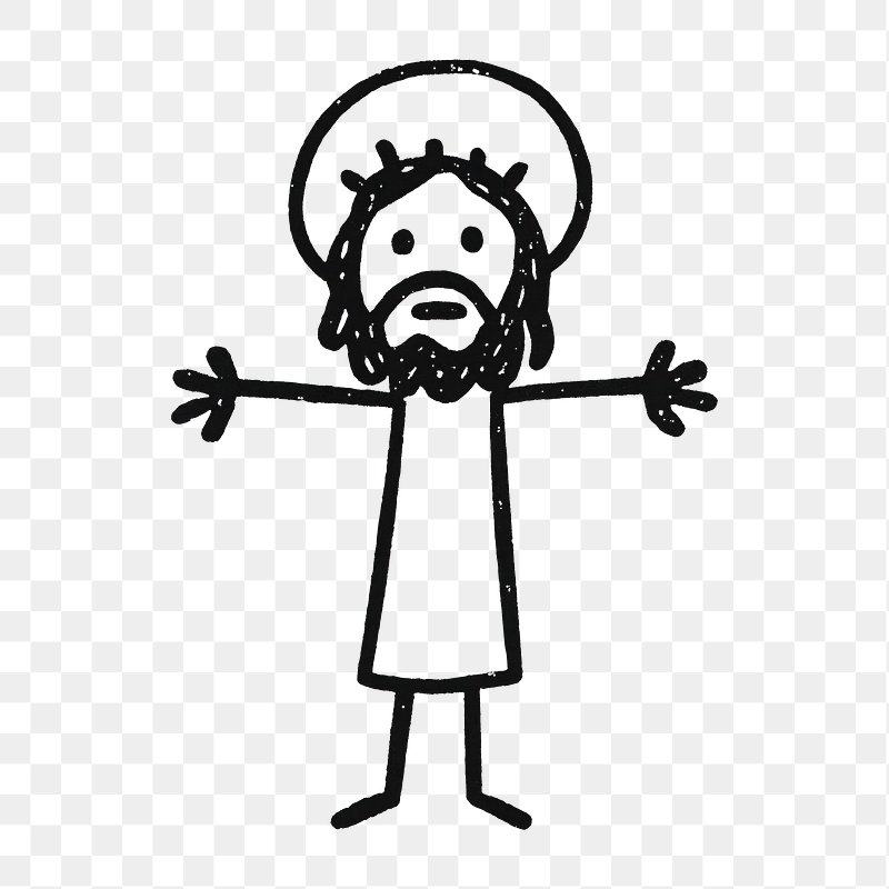 PNG Simple stick figure Jesus | Free PNG - rawpixel