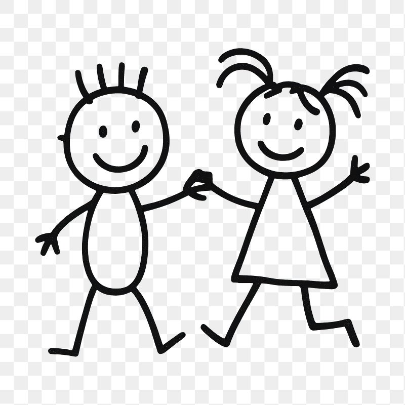 Cute+friendship+drawing Shadow Images | Free Photos, PNG Stickers ...