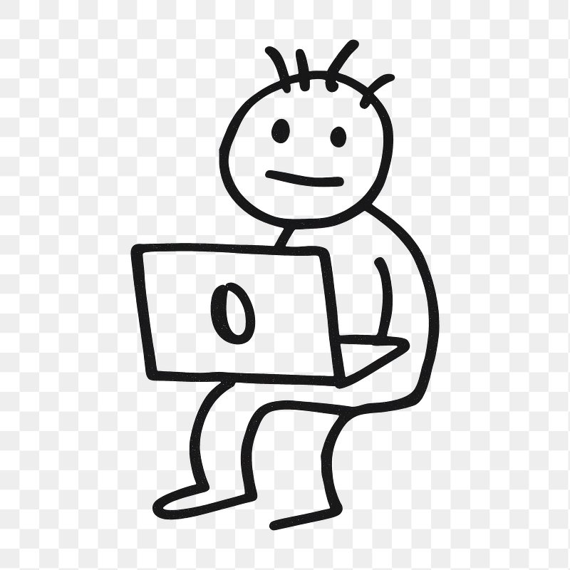 Laptop Drawing Black Images | Free Photos, PNG Stickers, Wallpapers ...