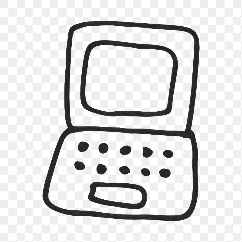 Laptop Drawing Black Images | Free Photos, PNG Stickers, Wallpapers ...