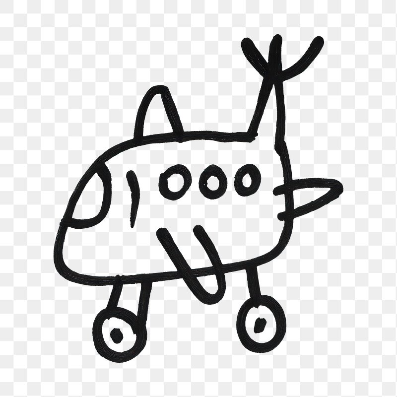 Plane Drawing Shadow Isolated PNG Images | Free Photos, PNG Stickers ...