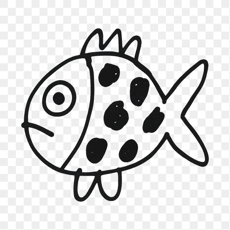 Koi+fish+sketch Isolated Cartoon Images | Free Photos, PNG Stickers ...