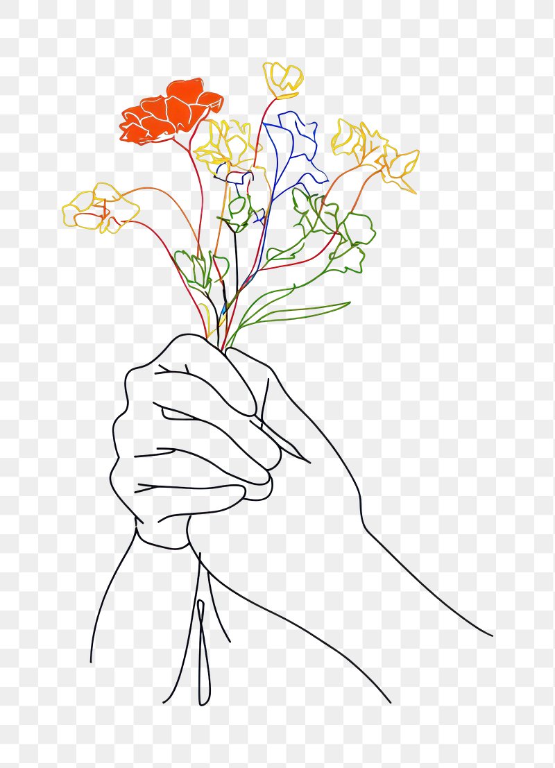 Flowers Simple Drawing Hand Images | Free Photos, PNG Stickers ...