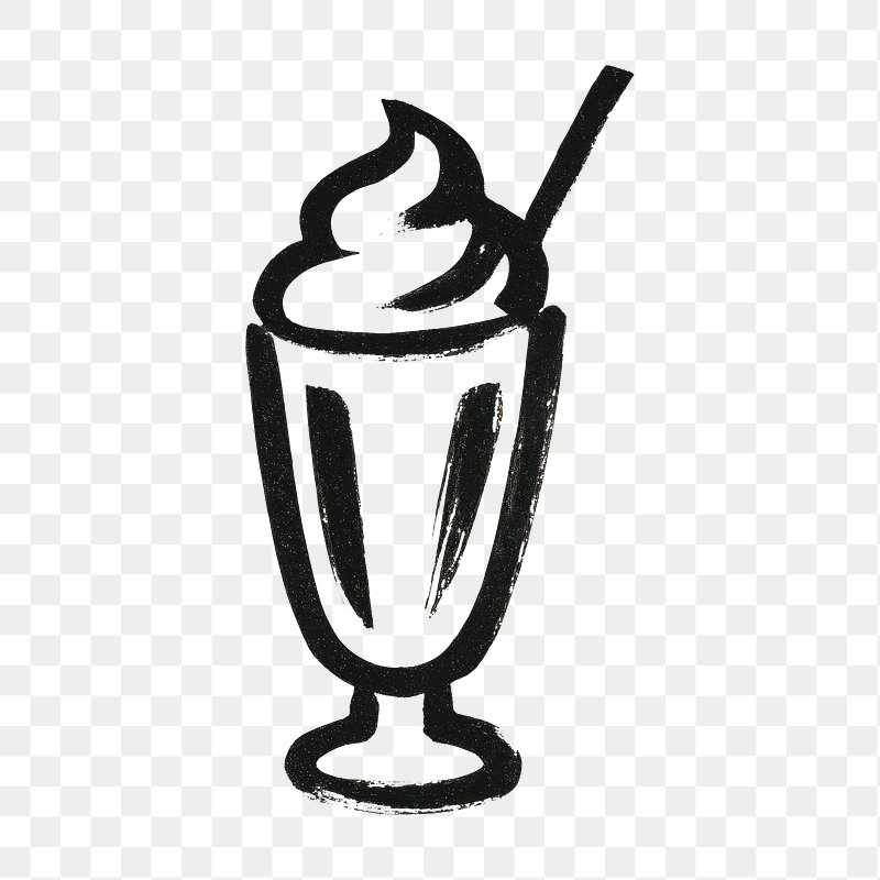 Transparent Milkshake Illustration Aesthetic Design Images | Free ...