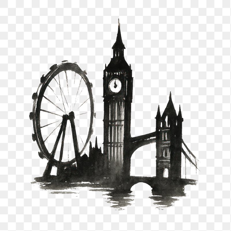 London Icons Art PNG Aesthetic Images | Free Photos, PNG Stickers ...