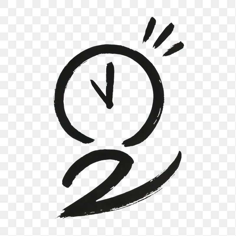 Hand Drawn Clock Transparent Black Background Images | Free Photos, PNG ...