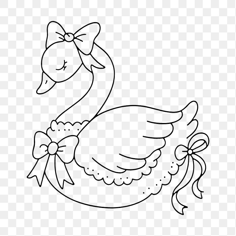 Swans+art+simple PNG Images | Free Photos, PNG Stickers, Wallpapers ...