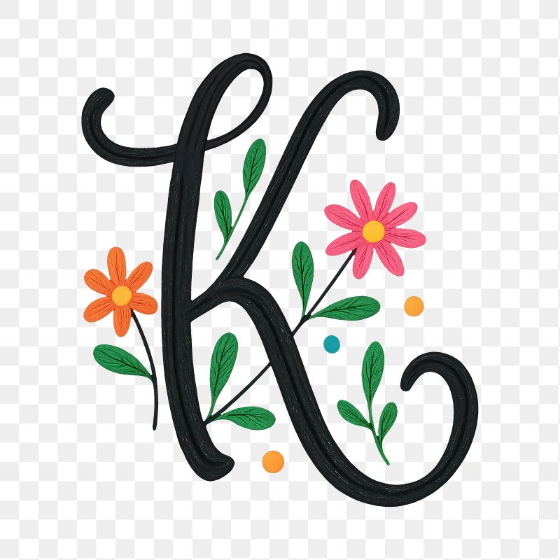 Aesthetic Botanics PNG Alphabet Images | Free Photos, PNG Stickers ...